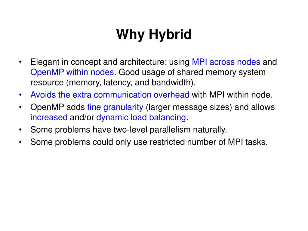 PPT - Hybrid OpenMP and MPI Programming PowerPoint Presentation, free ... PPT - Hybrid OpenMP and MPI Programming PowerPoint Presentation, free ...