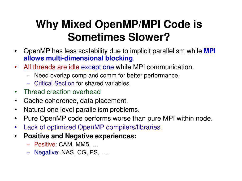PPT - Hybrid OpenMP and MPI Programming PowerPoint Presentation, free ... PPT - Hybrid OpenMP and MPI Programming PowerPoint Presentation, free ...