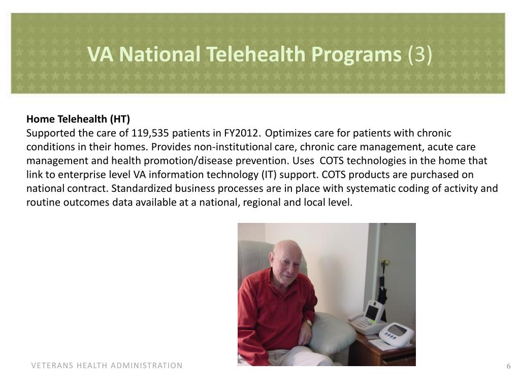 PPT - Telehealth Services in the Department of Veterans Affairs (VA ...