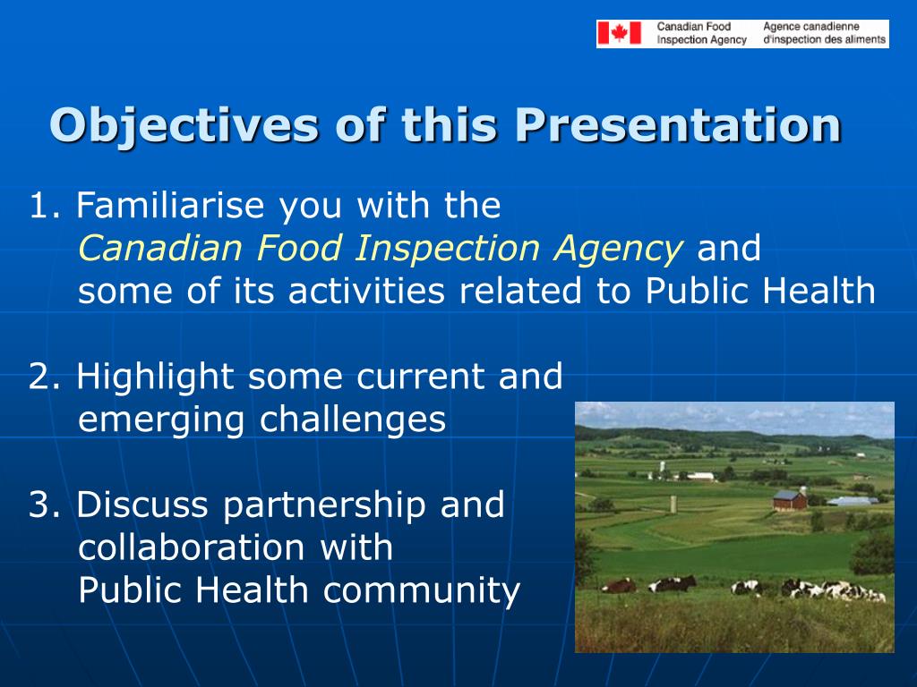 PPT - Canadian Food Inspection Agency PowerPoint Presentation, free ...