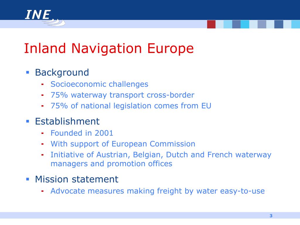 PPT - 5 years Inland Navigation Europe General Assembly Liège, 5 ...