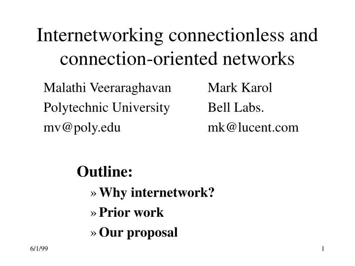 Ppt Internetworking Connectionless And Connection Oriented Networks Powerpoint Presentation