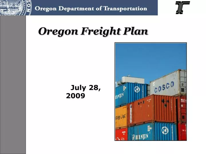 PPT - Oregon Freight Plan PowerPoint Presentation, free download - ID ...
