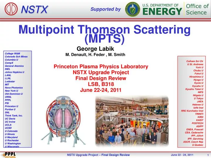 PPT - NSTX PowerPoint Presentation, free download - ID:4361403