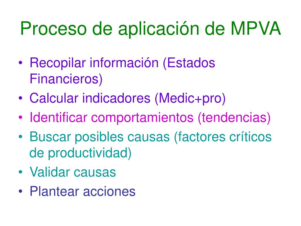 PPT - MEDICIÓN DE LA PRODUCTIVIDAD DEL VALOR AGREGADO - MPVA PowerPoint ...