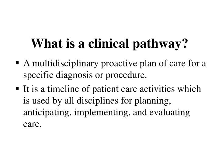 PPT - Clinical Pathways and Variance Analysis PowerPoint Presentation ...
