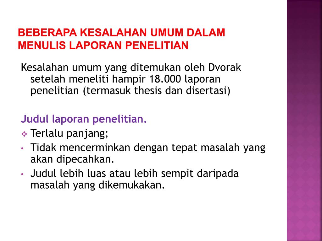 PPT - Pertemuan : 10 kesalahan umum dalam penulisan ilmiah PowerPoint ... PPT - Pertemuan : 10 kesalahan umum dalam penulisan ilmiah PowerPoint ...