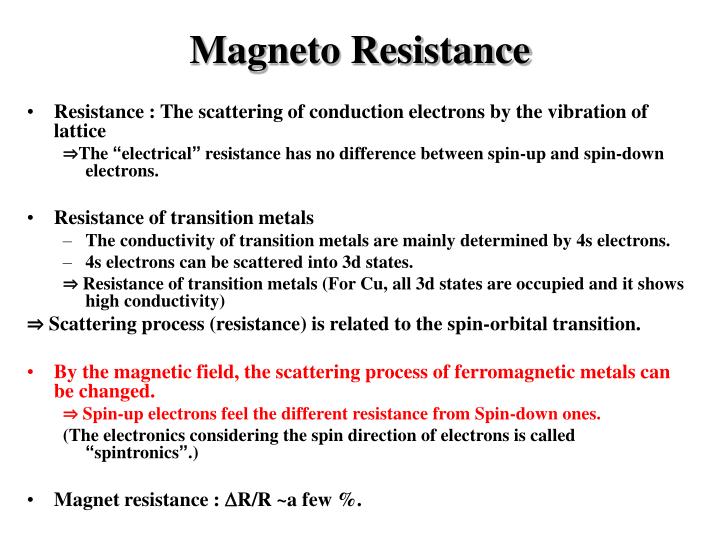 PPT - Giant Magneto Resistance (GMR) PowerPoint Presentation - ID:4363447