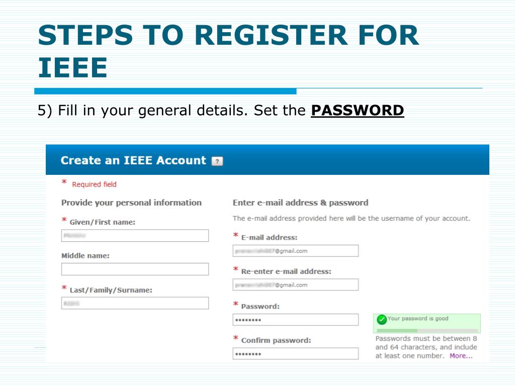 PPT - HOW TO REGISTER FOR IEEE PowerPoint Presentation, free download ...