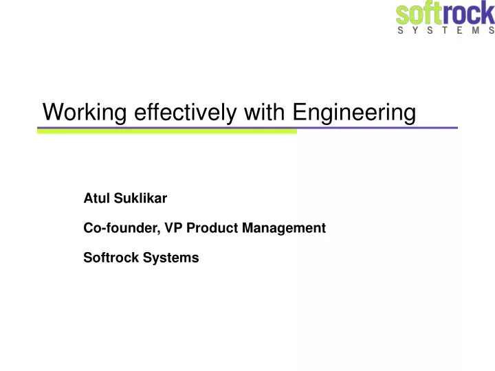 PPT - Working effectively with Engineering PowerPoint Presentation ...