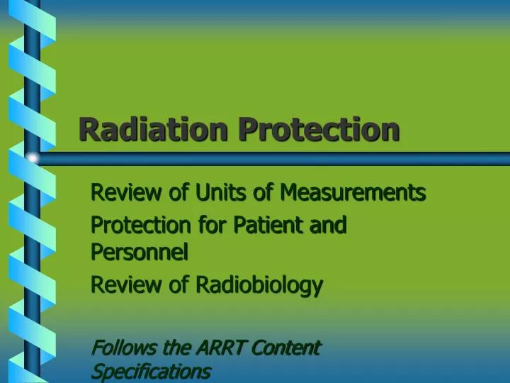 Ppt Radiation Protection Powerpoint Presentation Free Download Id