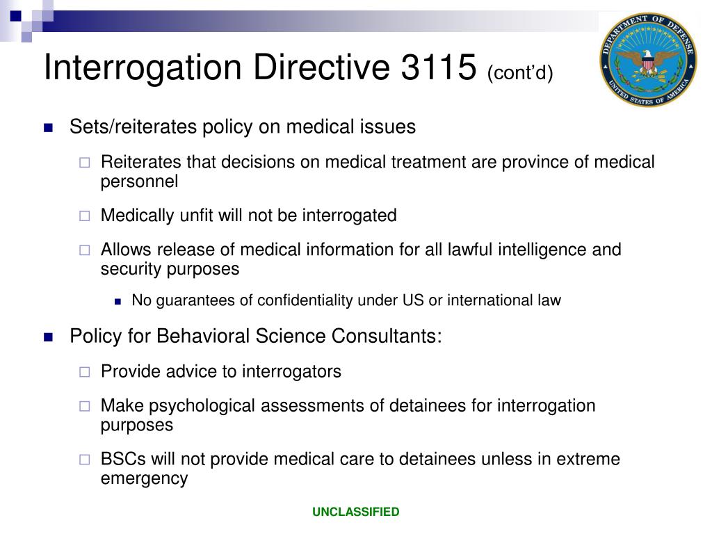 PPT - Interrogation Policy & the Global War on Terrorism Office of ...