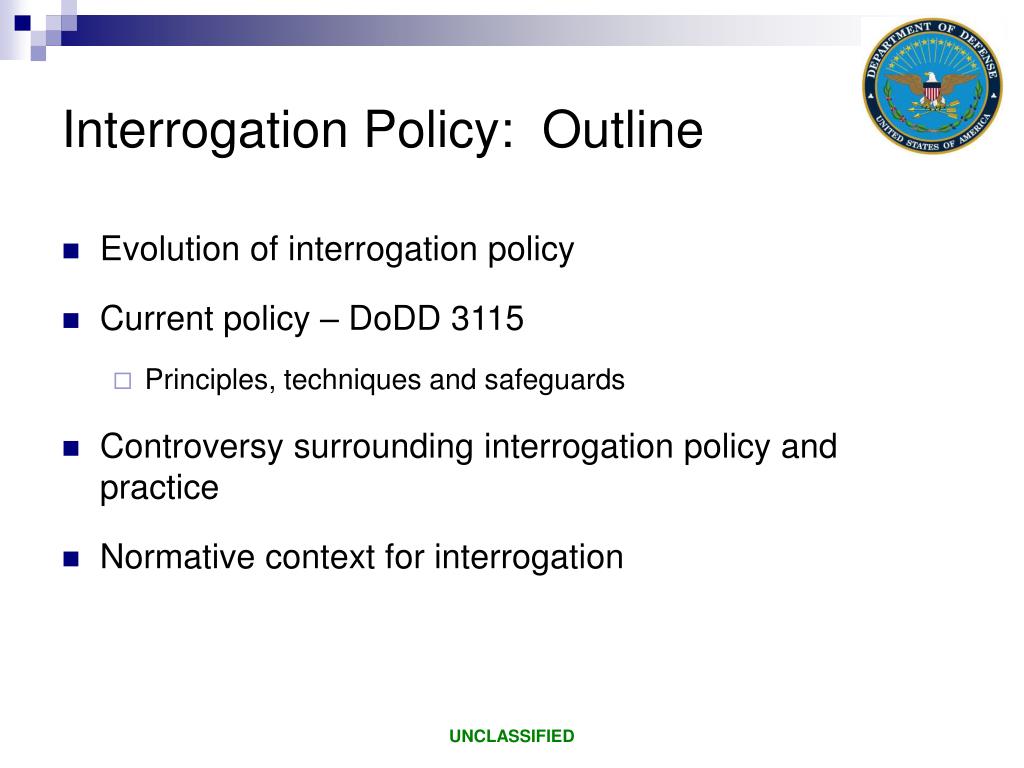 PPT - Interrogation Policy & the Global War on Terrorism Office of ...