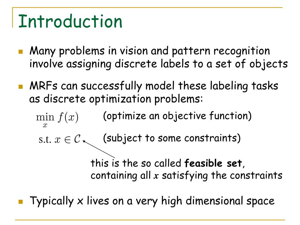 Ppt Mrf Optimization Based On Linear Programming Relaxations
