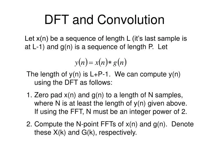 Ppt Dft And Convolution Powerpoint Presentation Free Download Id 4365718