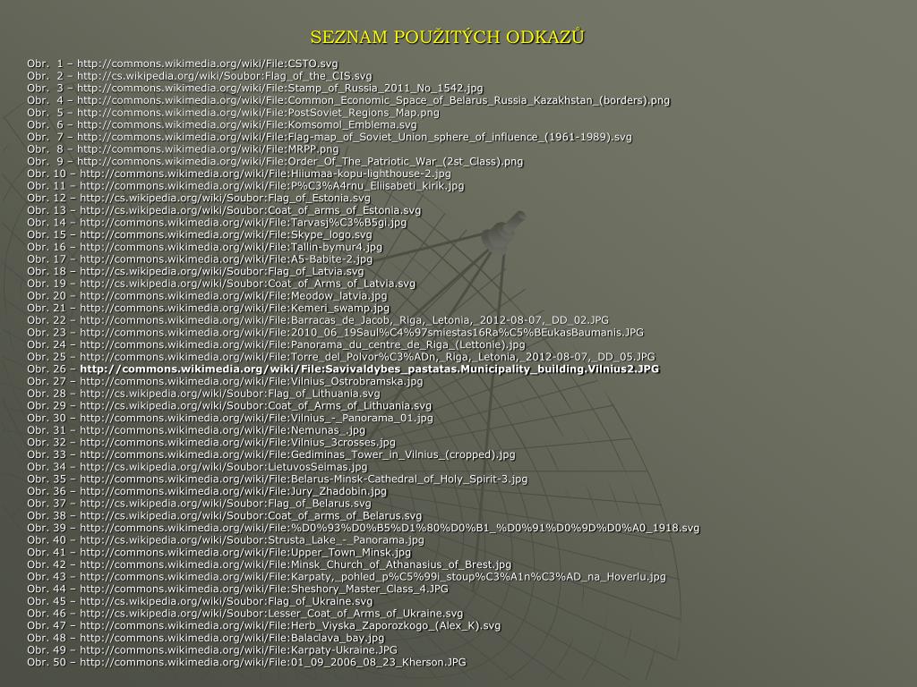 PPT - STÁTY BÝVALÉHO SSSR - SPOLEČENSTVÍ NEZÁVISLÝCH STÁTŮ - PowerPoint ...