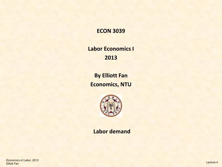 PPT - Labor demand PowerPoint Presentation, free download - ID:4366410