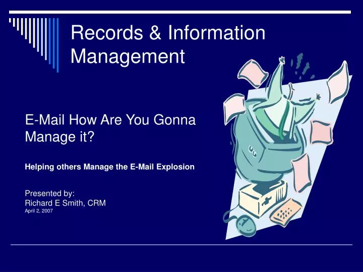 PPT - Records & Information Management PowerPoint Presentation, free ...