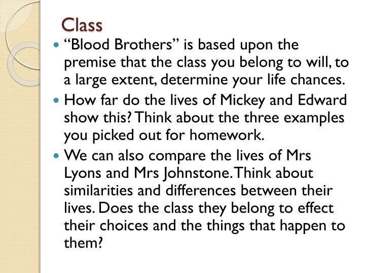PPT - “Blood Brothers” PowerPoint Presentation - ID:4366675