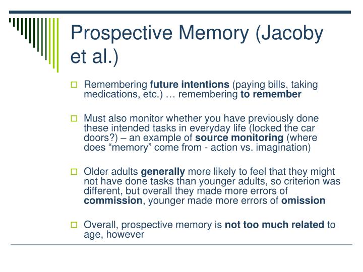 PPT - Memory Performance and Aging PowerPoint Presentation - ID:4367048
