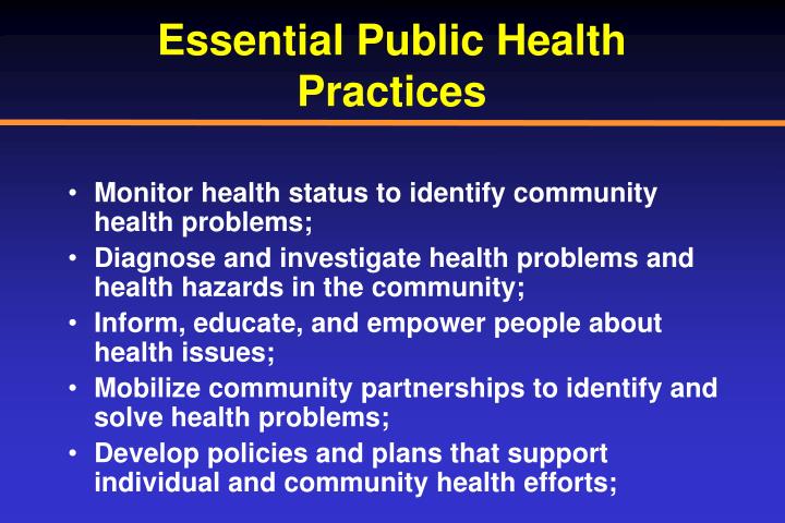 PPT - The Roles of the State in Disease Control: Public Health ...