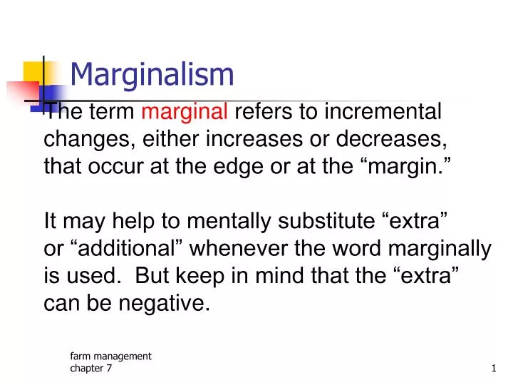 PPT - Marginalism PowerPoint Presentation, free download - ID:4367444