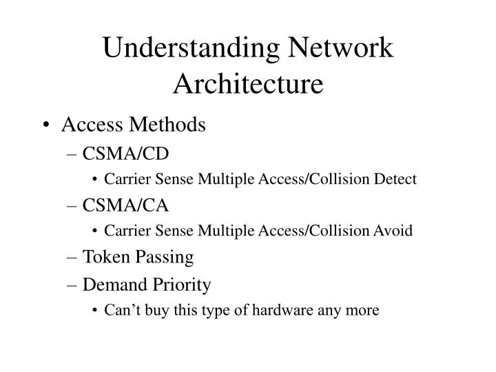 PPT - Understanding Network Architecture PowerPoint Presentation, free ...