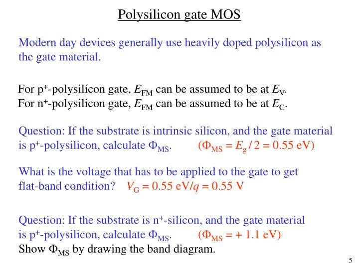 PPT - Chapter 18. Non-ideal MOS PowerPoint Presentation - ID:4368751