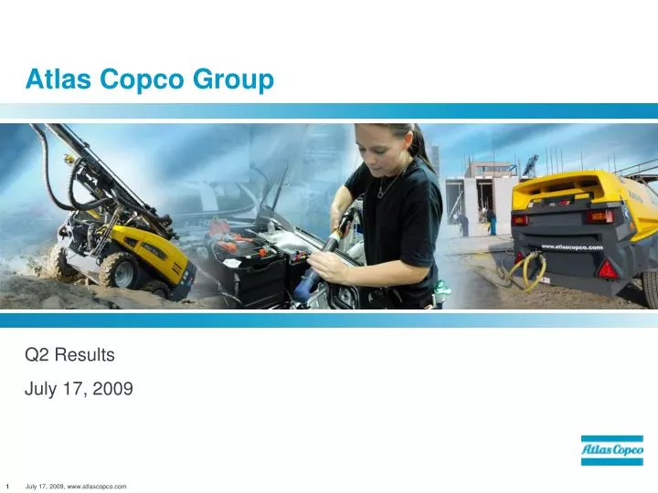 PPT - Atlas Copco Group PowerPoint Presentation, free download - ID:4369987