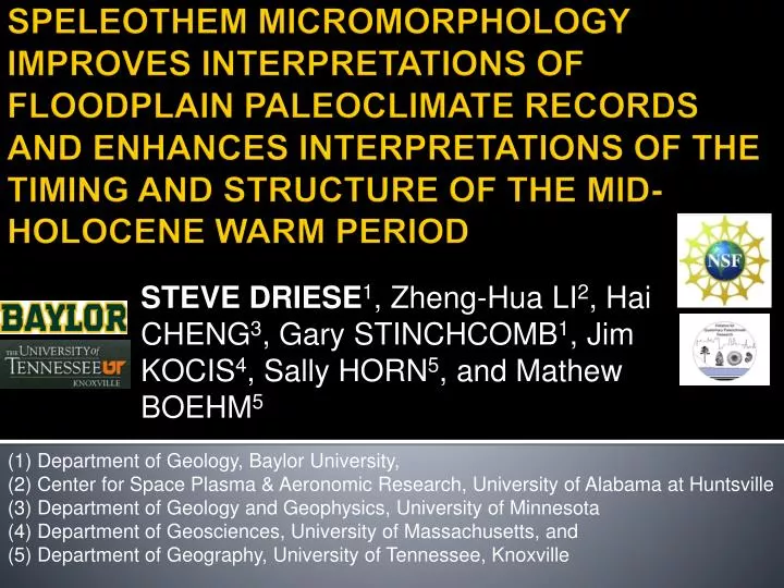 PPT - Department of Geology, Baylor University, PowerPoint Presentation ...