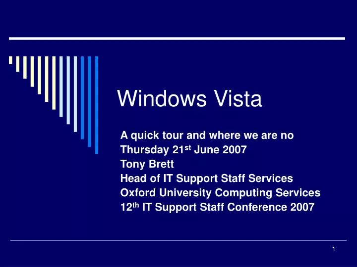 PPT - Windows Vista PowerPoint Presentation, free download - ID:4372990