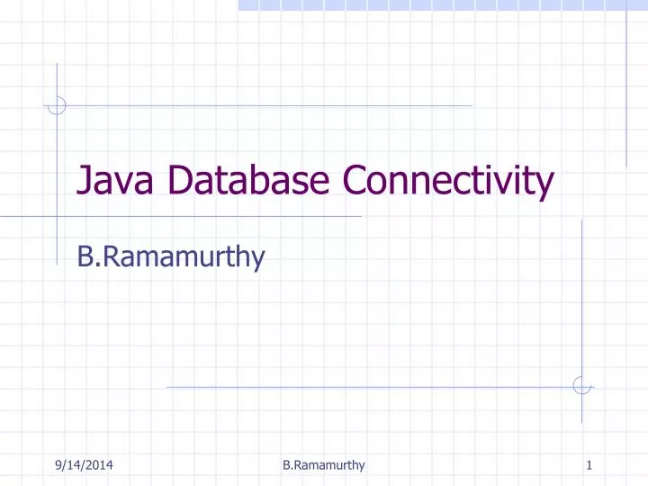 PPT - Java Database Connectivity PowerPoint Presentation, free download ...