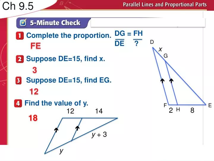 PPT - Complete the proportion. PowerPoint Presentation, free download ...