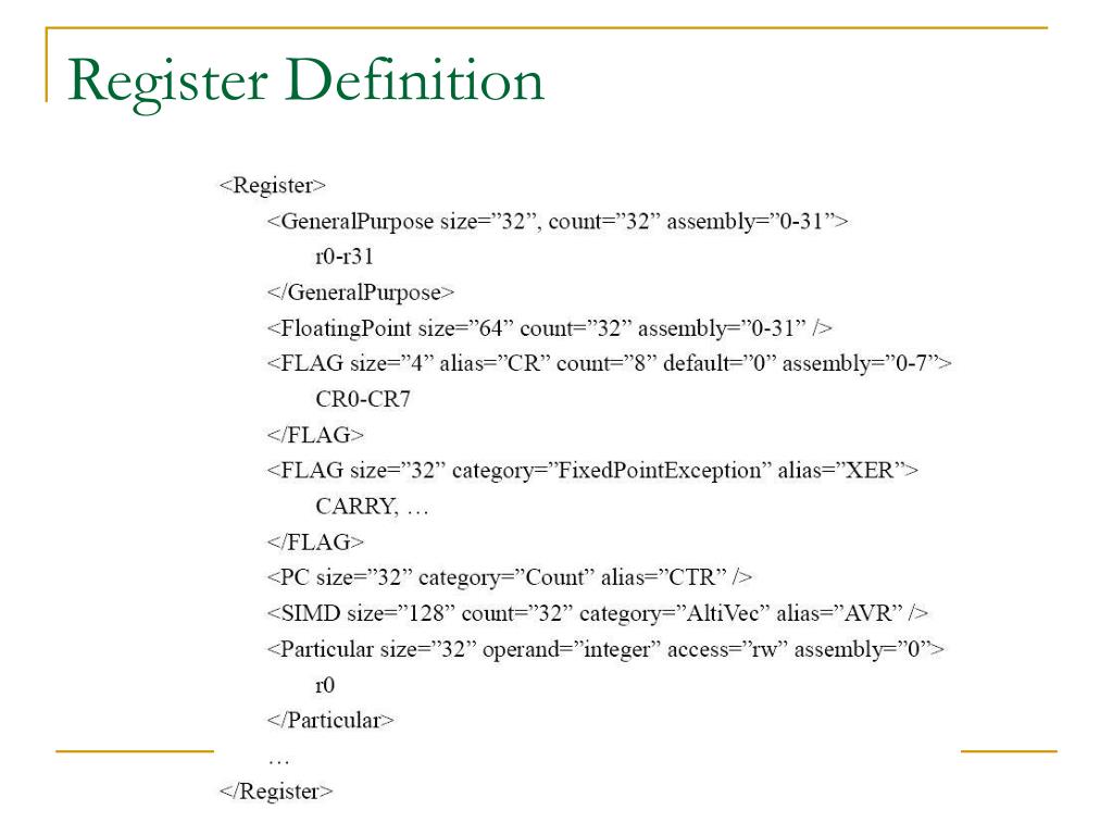PPT - Retarget Open64 with an Object-Oriented ADL PowerPoint ...