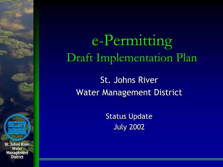 PPT - e-Permitting Draft Implementation Plan PowerPoint Presentation ...