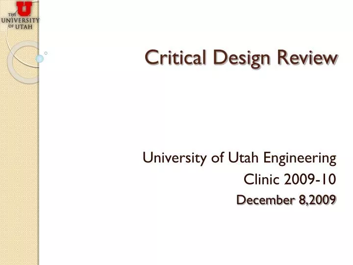 PPT - Critical Design Review PowerPoint Presentation, free download ...