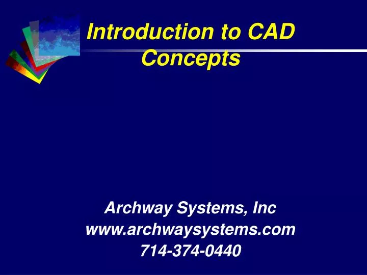 PPT - Introduction to CAD Concepts PowerPoint Presentation, free ...