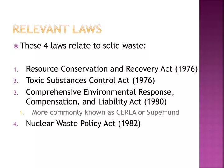 PPT - Relevant laws PowerPoint Presentation, free download - ID:4375145