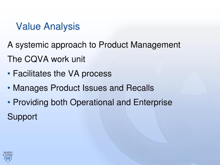 PPT - Clinical Quality Value Analysis At the Mayo Clinic PowerPoint ...