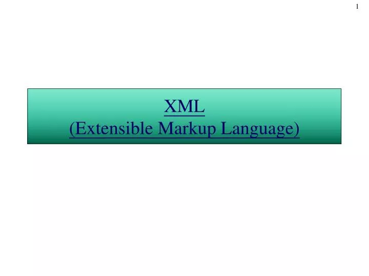 Ppt Xml Extensible Markup Language Powerpoint Presentation Free 0158