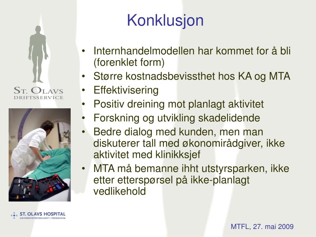PPT - Medisinsk tekniske tjenester Organisering Internhandelmodellen ...