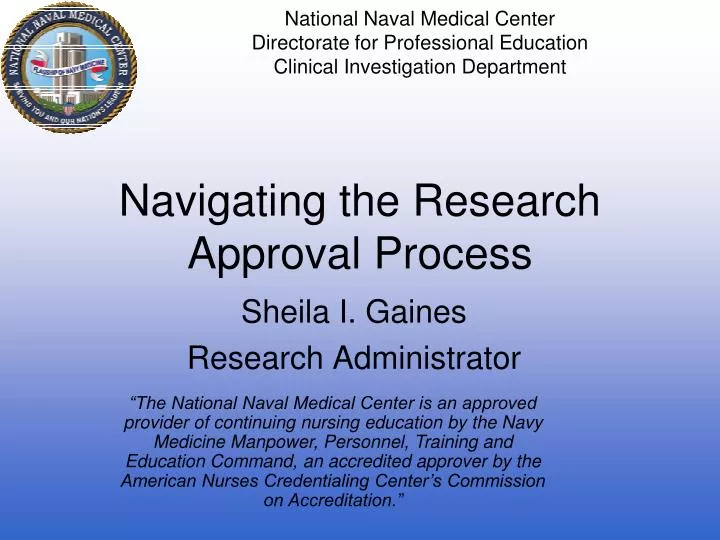 PPT - Navigating the Research Approval Process PowerPoint Presentation ...