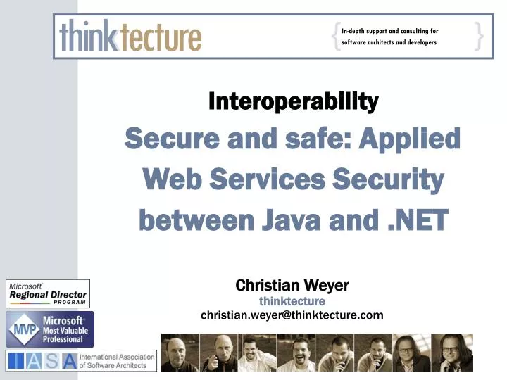PPT - Interoperability Secure and safe: Applied Web Services Security between Java and .NET ...