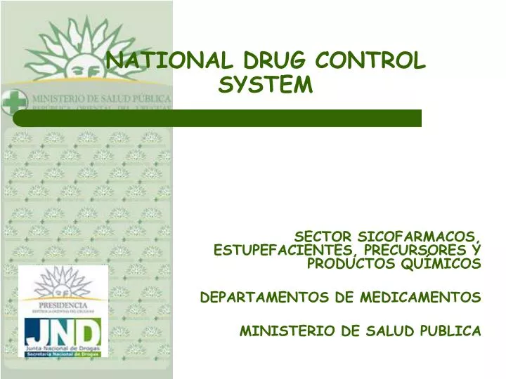 PPT - NATIONAL DRUG CONTROL SYSTEM PowerPoint Presentation, free ...