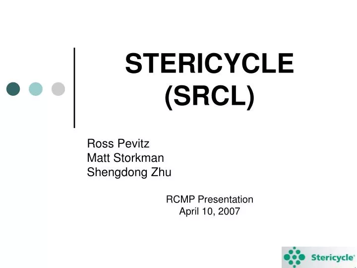PPT - STERICYCLE (SRCL) PowerPoint Presentation, free download - ID:4377543
