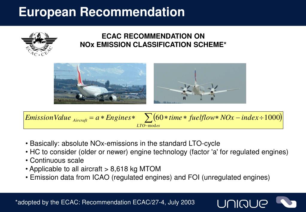 PPT - Aircraft Engine Emission Charges in Europe Emanuel Fleuti ...