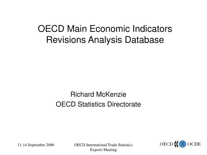 PPT - OECD Main Economic Indicators Revisions Analysis Database ...