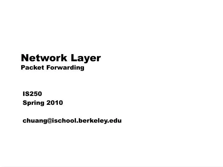 Ppt Network Layer Packet Forwarding Powerpoint Presentation Free Download Id 4379317