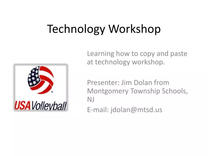 PPT - Technology Workshop PowerPoint Presentation, free download - ID ...