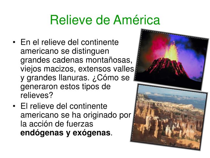 PPT - Relieve de América PowerPoint Presentation - ID:4379725